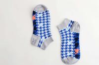 China Custom Color Stripes Sweat Absorbent Sports Ankle Socks 144 Needle Cotton Nylon Spandex for sale