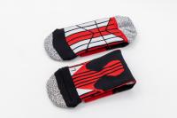 China Sporty Disposable Long Black Basketball Socks for Boys 64% Nylon 20% Spandex Custom Logo for sale