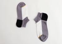 China Elastic Grey Sports Ankle Socks Cotton Sweat Absorbing One Size Custom Logo for sale