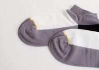 China Elastic Grey Sports Ankle Socks Cotton Sweat Absorbing One Size Custom Logo for sale