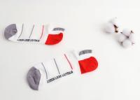 China Four Seasons Dust Odor Proof Sports Ankle Socks Unisex One Size White Red for sale