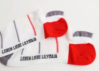 China Four Seasons Dust Odor Proof Sports Ankle Socks Unisex One Size White Red for sale