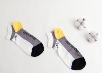 China Men's Anti Skid Wear Resistant Warm Ankle Socks Size 9-11 Grey White OEM for sale