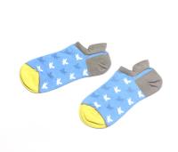 China Anti Odor Sweat Absorption Ankle Socks Size 9-11 Anti Skid Embroidery Logo for sale