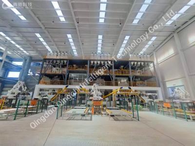 China Cream-colored Dry Mix Mortar Plant Using Belt Conveyor Material Feeding Method Designed for Continuous Mortar Production for sale