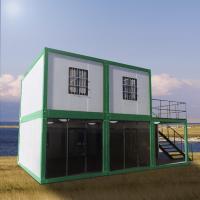 China Double Layer Prefabricated Container House Fabricated Portable Apartment for sale