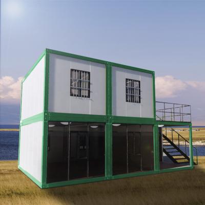China Double Layer Prefabricated Container House Fabricated Portable Apartment for sale