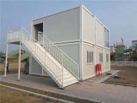 China BOX SPACE Modular Container House, Modbox Office For Construction Site And Mining Workers, 40HQ Can Load 17 Units for sale