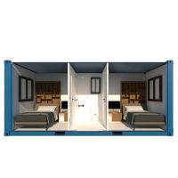 China 2 Bedroom Flat Pack Container House Q235B Anti Rust Prefab Modular Homes for sale