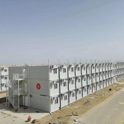 China Earthquak And Wind Resist 3 Storey Modular Structure Container House For Rental Or Temporary Site Worker Camping for sale
