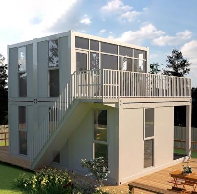 China Anti Rust 2 Bedroom Container House Tiny Temporary Movable Modular Homes for sale