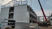 China BOX SPACE Three Layers For Construction Site Dormitory 20ft Prefab Container House Low Price Large Prefab House for sale