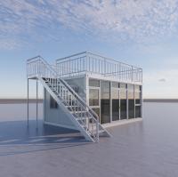 China BOX SPACE 40 Foot Container Homes, Shipping Container Prefab, Prefabricated Light Steel Frame House, Custom Prefab Homes for sale