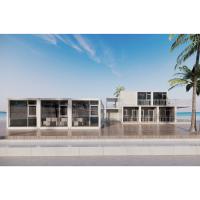 China BOX SPACE Factory Direct Supply 20ft 40ft Steel Frame Container House 2 Storey Student Apartment With Special Design for sale