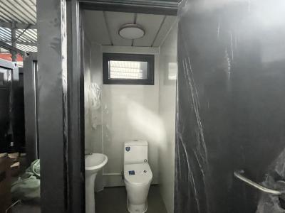 China 2.4M X 1M Flat Pack Portable Toilet With Stronger Frame And Insulated Wall, Prefabricated Plumbings And Wiring for sale