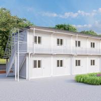 China Prefabriciated Top And Bottom Tiny Home Container House With Affordable Powder Coating for sale