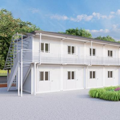 China Prefabriciated Top And Bottom Tiny Home Container House With Affordable Powder Coating for sale