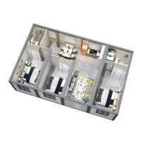China Eco-Friendly Modular Container House Prefab Wind Resistence 120KM/H for sale