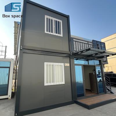 China 20ft X 20ft Two Storey Container Office With Roof Decking Home Office And Holiday House For Personal Use for sale