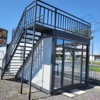 China Boxspace Material Upgraded Prefab Custom Office Dormitory Residence Detachable Flat Pack Container House With Toilet And Kitchen for sale