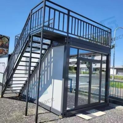 China Boxspace Material Upgraded Prefab Custom Office Dormitory Residence Detachable Flat Pack Container House With Toilet And Kitchen for sale