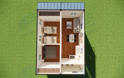 China Boxspace customized Modular Container House Luxury 2 Bedroom Detachable Container House Prefabricated Houses for personal use for sale