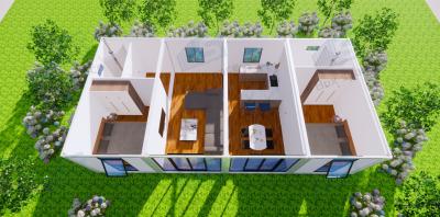 China Boxspace Pre Manufactured Container Homes Modular Prefab House Luxury Tiny Houses Made From Containers for sale