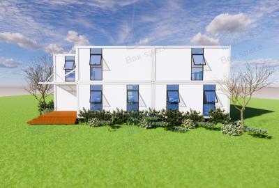 China Boxspace Stackable Modular Container House Casas Contenedor 3 Habitaciones Prefabricator House With Customize Layout for sale