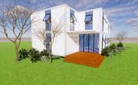 China Boxspace Hurricane Proof Prefab Container House 2026 Prefab Guest House 3 Bedroom 2 Bath Container Homes 40ft Luxury House for sale
