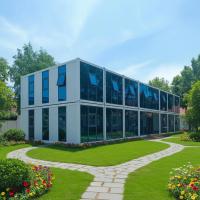 China Boxspace 30ft Container House Prefab Container Hotel Luxury Modularized Shipping Container office Portable Prefab Home for sale