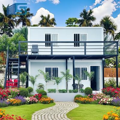China 36-144 Square Meters Stackable Modular Homes Prefab House Price Custom Prefabricated Container House 2 Bedroom Container House for sale