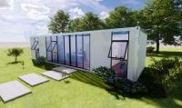 China Boxspace 12x3.8m Luxury Prefabricated Container House 2 Bedrooms Design 40ft Movable Container Home With Kitchen And Bathroom for sale