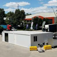 China Boxspace Container Site Office With Insulation Sandwich Panel Movable Modular Container Office Portable Cabin for sale