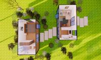 China Boxspace 20ft Container Garden House For Friend Reception And Chilin Affordable Prefab Home With Wood-Like Exterior Cladding for sale