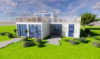 China Boxspace Tiny House With Kitchen And Bathroom 20FT Modular Prefabricated House Casas Prefrafricadas 3 Habitaciones 2 Plantas for sale