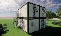 China Boxspace Modular Container House 3 Rooms Panelized Modular Beach Houses Modular House 3 Bedroom 2 Bathroom for sale