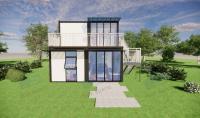 China Boxspace Prefabricated House with 3 Bedrooms, Expandable Modular Container House for sale