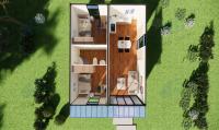 China Boxspace Modular Prefab House Prefab Modular House Container Home 4 Bedroom House Container 1 Bedroom and Kitchen and Bathroom for sale