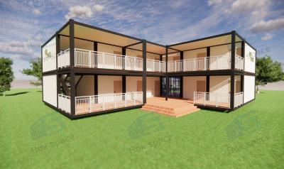 China Boxspace 20FT Modular Container House With Prefabricated Roofing And Flooring Sandwich Packing 3 Storey Stackable Affordable Home for sale