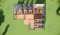 China Boxspace 40ft Expandable Prefab Container House 2 or 3 Bedrooms Foldable Prefabricated Container House Easy Installation for sale