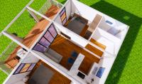 China Boxspace 9x9m Prefabricated Houses Modular Container House Modular Tiny House Modular Container Home With 2 Bedrooms And 2 Bath for sale