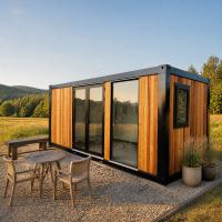 China Boxspace Container House 40ft 2 Storey House Container 1 Bedroom and Kitchen and Bathroom Folding Container House 40ft for sale