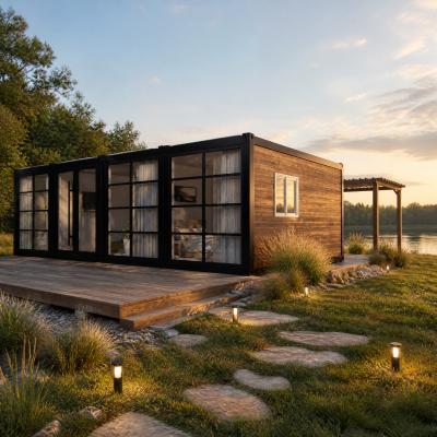 China Boxspace Modular Container House 3 Rooms Panelized Modular Beach Houses Modular House 3 Bedroom 2 Bathroom for sale