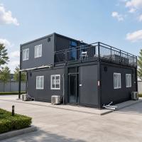 China Boxspace Modern 20Ft 40Ft Prefab Flat Pack Container House Steel Modular Office Building Easy Assembly for sale