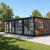 China Boxspace Detachable Flat Pack Container House Fire Resistant Sandwich Panel Expandable Tiny Modular Home 20ft Steel Frame Container for sale