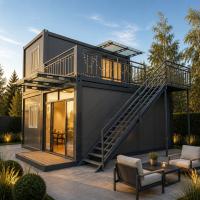 China Boxspace 30 ft Expandable Container House Prefab Container House with Solar Electricity Foldable Container House 40ft for sale