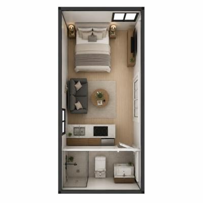China Boxspace Modern 20Ft 40Ft Prefab Flat Pack Container House Steel Modular Office Building Easy Assembly for sale
