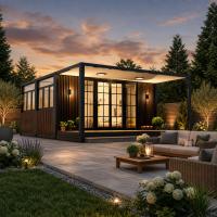 China Boxspace Modular Prefab House Prefab Modular House Container Home 4 Bedroom House Container 1 Bedroom and Kitchen and Bathroom for sale