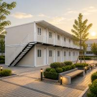 China Boxsapce 2 Story Container House 20ft Prefabricated Container House 30 ft Expandable Container House Foldable Prefab Container House for sale