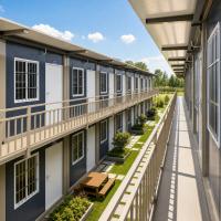 China Boxsapce Modern Prefab Container House Container House with Bathroom and Kitchen Container House for Beauty Salon Container Housees for sale